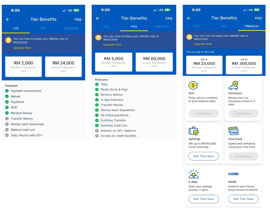 Berapakah saiz eWallet yang terdapat? – Touch 'n Go eWallet Pusat Bantuan