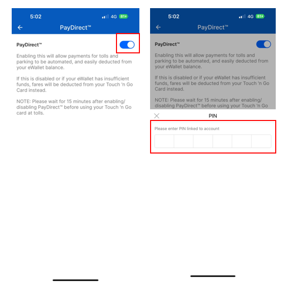 Bagaimana untuk aktifkan/nyahaktifkan PayDirect? – Touch 'n Go eWallet ...