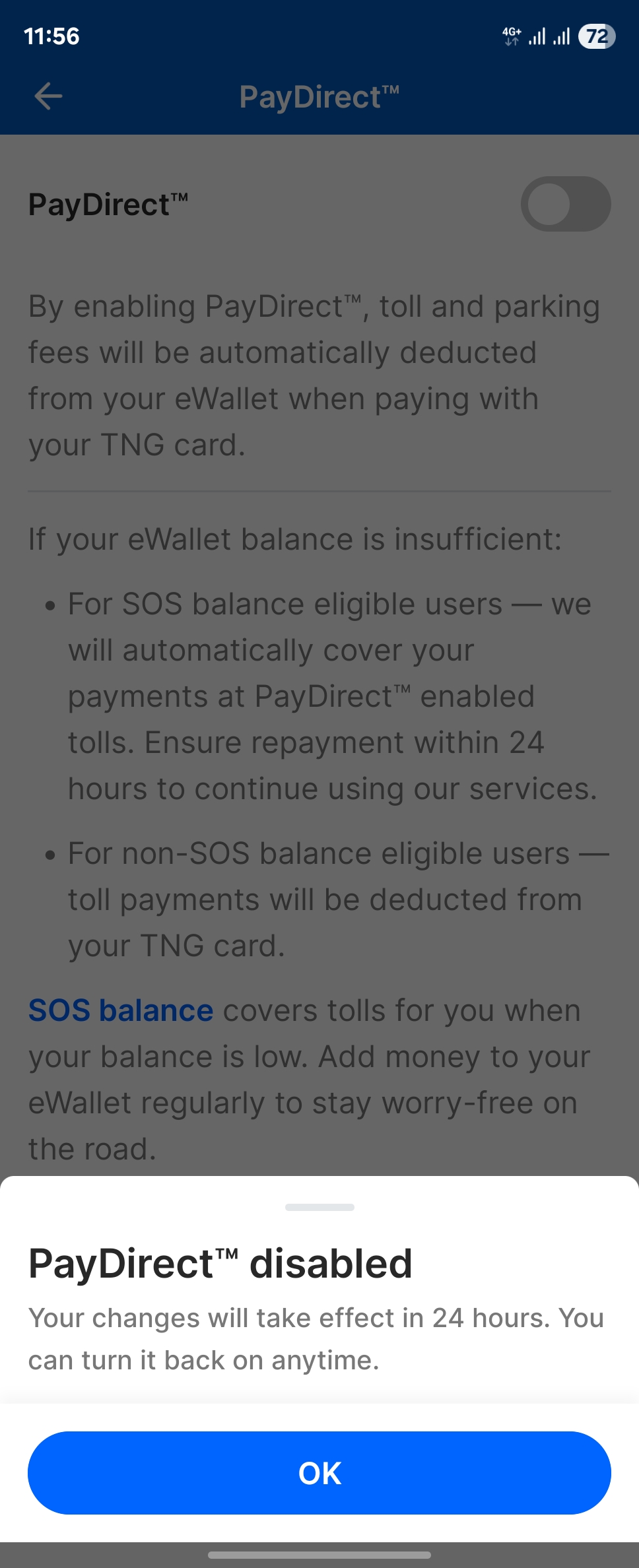 How to enable/disable PayDirect? – Touch 'n Go eWallet Help Centre