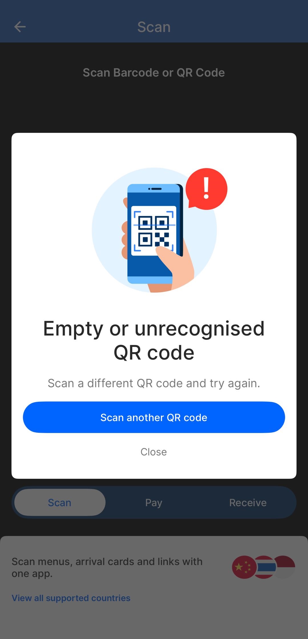 Why can’t I make a QR payment in Thailand using TNG eWallet? – Touch 'n ...